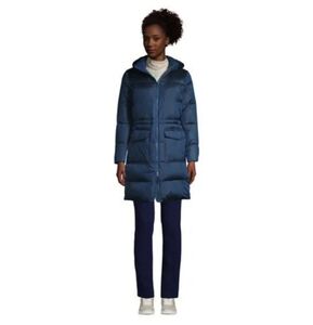 Jackets & Coats | Womens Petite Wide Channel Down Coat Color Blue ...